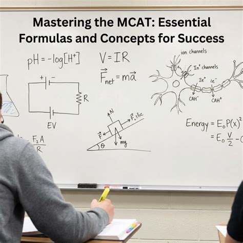 Mastering The Mcat Essential Formulas And Concepts For S