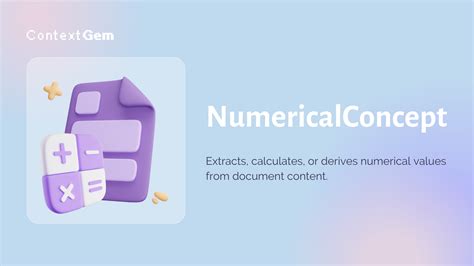 Numericalconcept — Contextgem 0192 Documentation