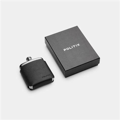 Flask T Box Black T Box Hip Flask With Cover T Boxes