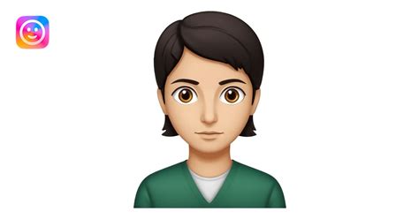 Portrait Of Iranian Civilian With Neutral Expression Emoji Ai Emoji