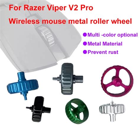 추천제품 사용자 정의 금속 스크롤 휠 교체 부품 Razer Viper V2 Pro 무선 듀얼 모드 게이밍 마우스 녹 방지 코팅 소개