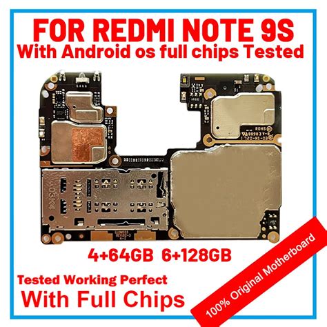 Placa Principal Desbloqueada Original Para Xiaomi Redmi Note 9s Placa