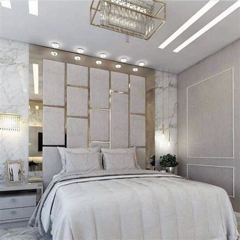 Дизайн спальни Интерьер спальни с мягкими панелями УЮТНЫЙ ДОМ Suites Decoração De Casa