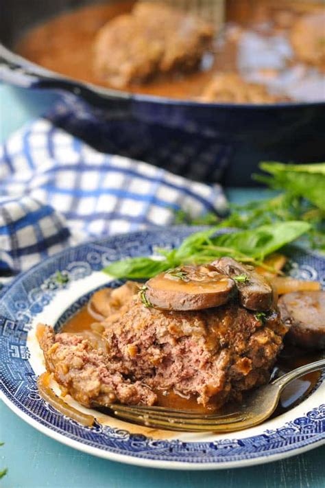 Homemade Salisbury Steak The Seasoned Mom