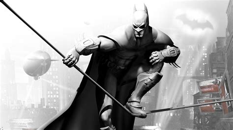 Fond d écran jeux vidéo Monochrome Homme chauve souris Batman