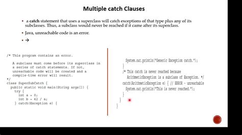 nested try statements youtube