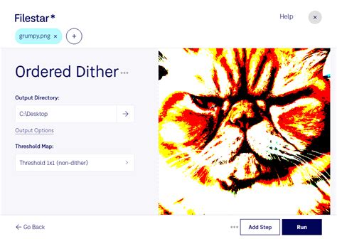 Ordered Dither PNG Conversion And Processing Filestar