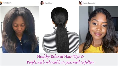 10 Healthy Relaxed Hair Tips Relaxed Sisters To Follow Youtube