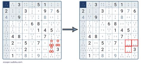 Hidden Triples Technique — Escape Sudoku