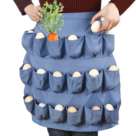 Horlala Egg Collection Apron With 18 Pockets For Gathering Chicken Duck