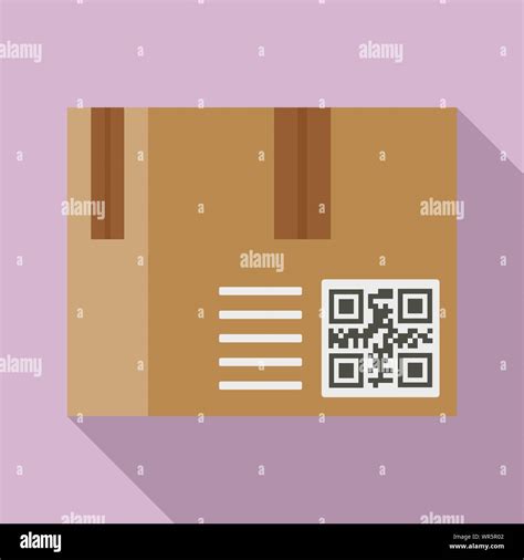 Parcel Qr Code Icon Flat Illustration Of Parcel Qr Code Vector Icon For Web Design Stock Vector