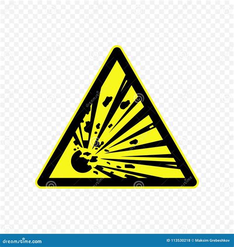 Explosive Warning Label Stock Illustrations 348 Explosive Warning