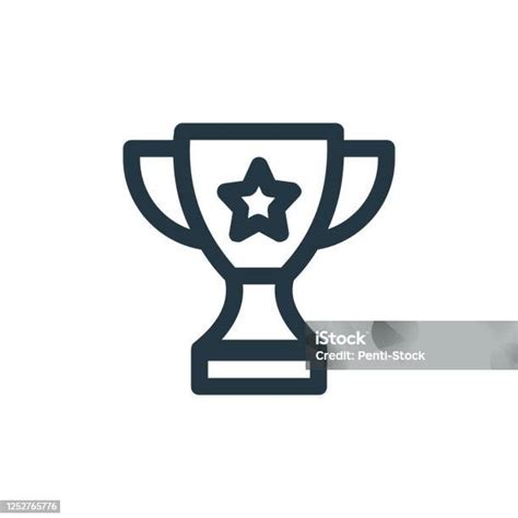 대상 벡터 아이콘입니다 편집 가능한 스트로크를 수여합니다 웹 및 모바일 앱 로고 인쇄 매체에 사용할 수 있는 선형 기호를 수여합니다 얇은 선 그림 벡터 격리 된 윤곽선