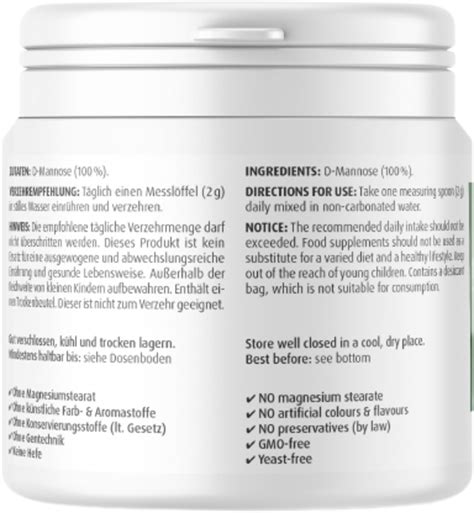 Natural D Mannose Pulver ZeinPharma VitalAbo