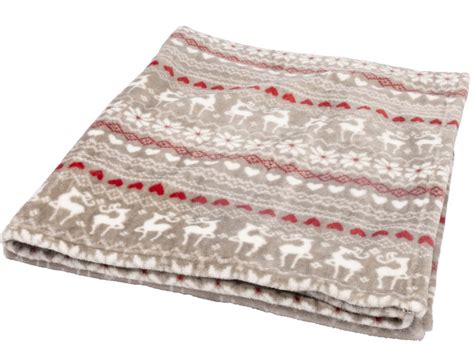 Decoris საახალწლო პლედი კრემისფერი 130 X 170 სმ Veli Store