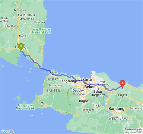 Temukan Jarak Dari Kab Subang Ke Kota Bandar Lampung Dan Berapa Lama
