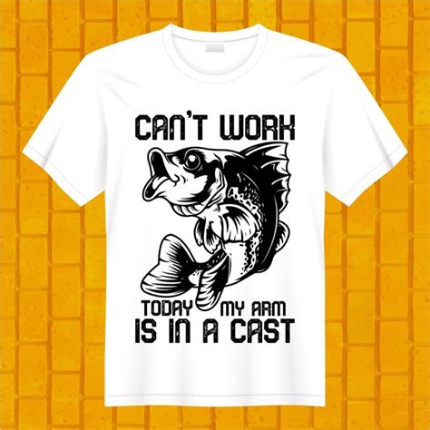 Diseño de camiseta de pesca Vector Premium