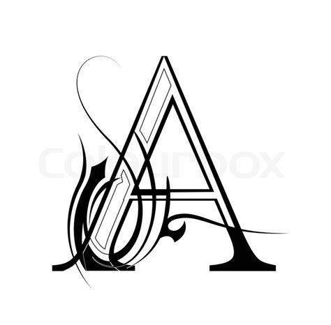 A Letter Font Vector Stock Vector Colourbox