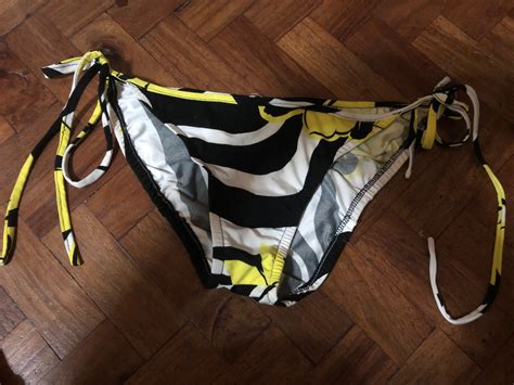 Black And Yellow Bikini Bottom Womens Fashion Swimwear Bikinis