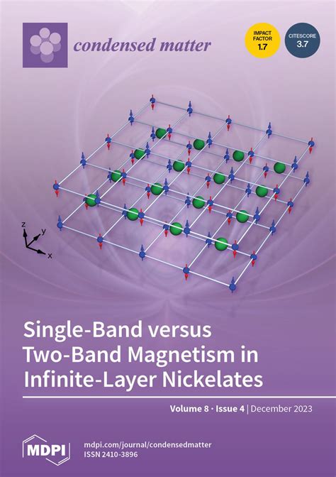 Condensed Matter Mdpi On Linkedin Coverpaper