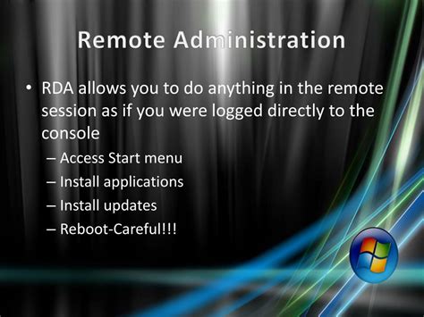 Ppt Remote Server Administration Powerpoint Presentation Free Download Id 3950081