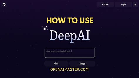 How To Use Deepai Open Ai Master