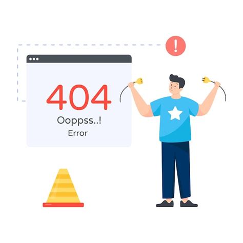premium vector web error flat illustration editable vector design