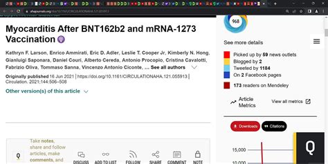 Myocarditis After Pfizer And Moderna Mrna Technology Based Gene