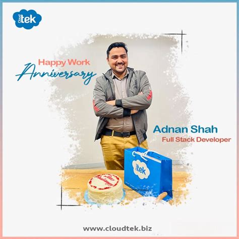 cloudtek on linkedin adnan anniversary work milestone