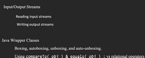 Solved Java Review Topics Please Provide Examples Inputoutput Course Hero