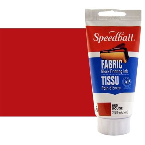 Fabric Block Printing Ink 25 Oz Red Jerrys Artarama