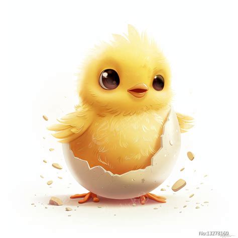 黄色小鸡插画ai图片下载红动中国