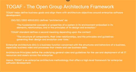 Applying Togaf Architecture To Blockchain