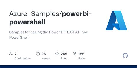 Github Azure Samplespowerbi Powershell Samples For Calling The Power Bi Rest Api Via Powershell