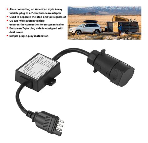 Adaptador De Remolque De 4 A 7 Pines Conector Convertidor Cuotas