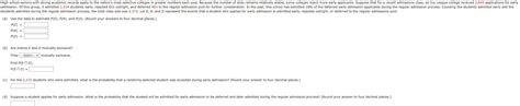 solved a use the data to estimate p e p r and p d