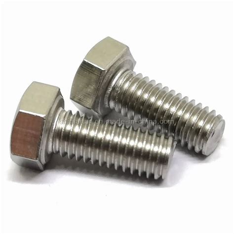 Hexagonal Stainless Steel Hex Bolt Ss Hex Bolt Size M6 To M24 At