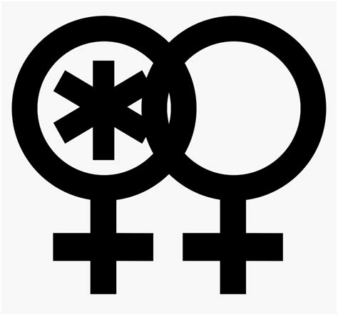 Nonbinary Woman Symbol Interlocked With A Venus Symbol Nblnb Symbol