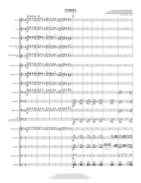 Unholy Arr Bakhari S Nokuri By Sam Smith Feat Kim Petras Sheet
