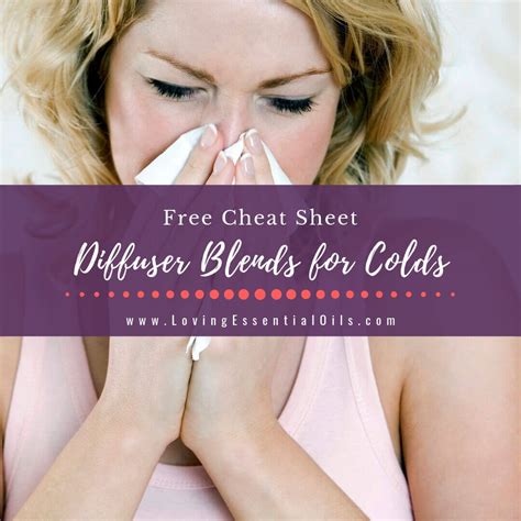 6 Diffuser Blends For Colds Free Essential Oil Cheat Sheet Loving