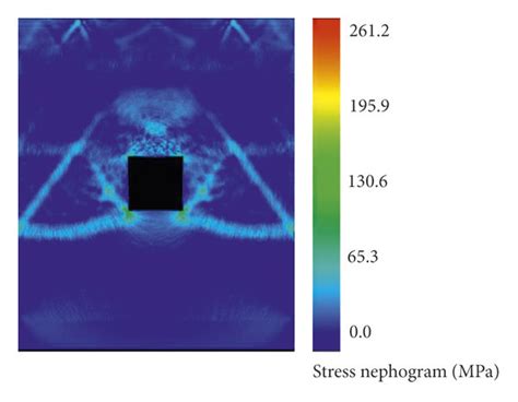 Fracture Pattern Of The Numerical Model With Bolt In Loading Step 330
