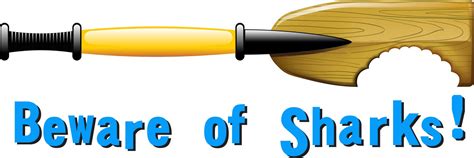 Shark Warning Sign With Open Book Royalty Free Vector Image