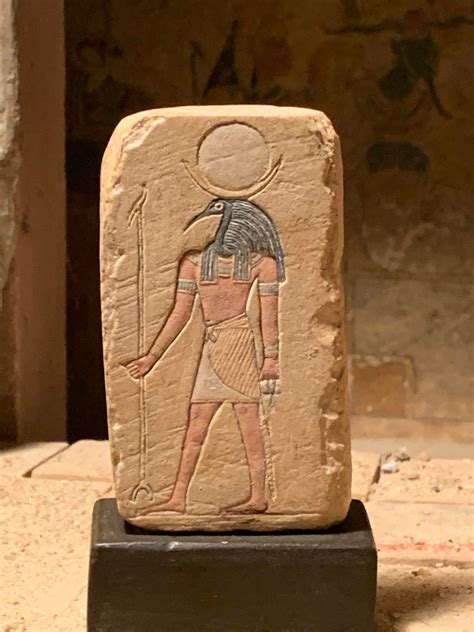 Egyptian Art Thoth Djehuty Sacred Ibis Form God Of Wisdom Writing
