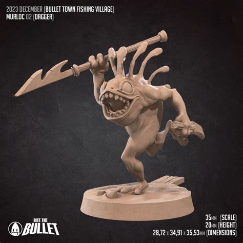 3d Printable Murlocs 5 Models By Bite The Bullet