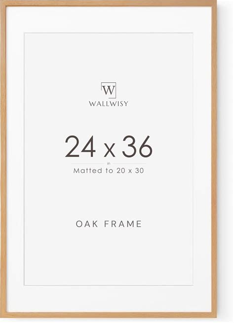 24x36 Poster Frame Solid Oak 24 X 36 Large Picture Frames