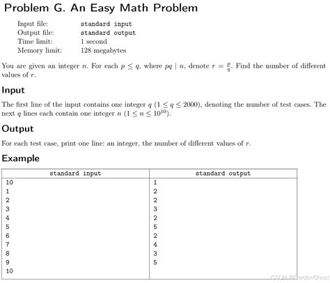 An Easy Math Problem（The 3rd Universal Cup. Stage 9: Xi‘an）_an easy math problem西安-CSDN博客