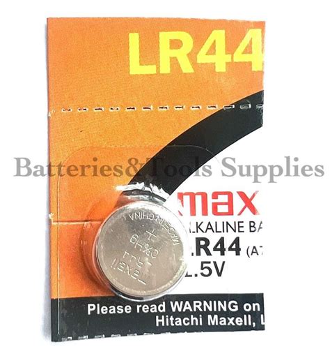 Lr44 A76 Maxell Battery Original 15v Alkaline Button Coin Cell