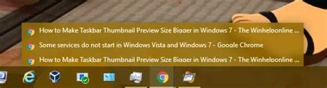 How To Increase The Taskbar Thumbnail Preview Size In Windows And Winhelponline