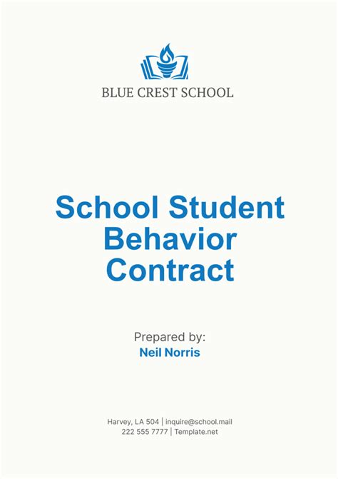 Free Classroom Contract Template To Edit Online
