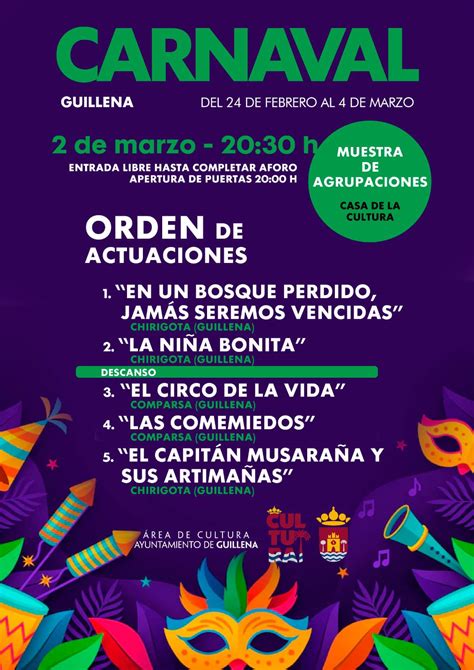 Fin De Semana De Carnaval En Guillena Con Final Del Concurso Muestra